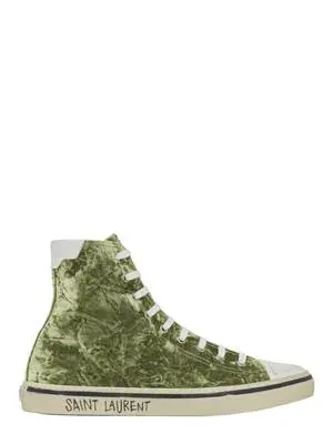 Saint Laurent Malibu High-top Sneakers - Green