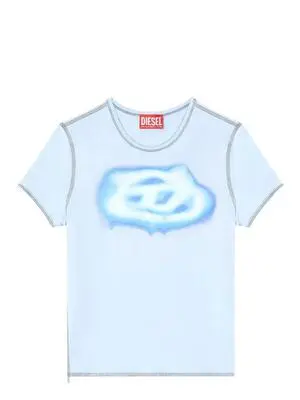 DIESEL® Printed T-shirt - Sky-blue