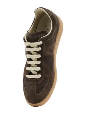 MAISON MARGIELA Replica Sneakers In Nappa Leather And Suede - Brown