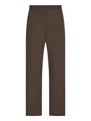 THE ROW Silk Maryam Trousers - Brown