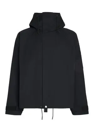 COLE BUXTON Cotton Ripstop Windbreaker - Black