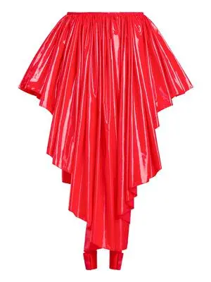 Alaïa Gathered Maxi Skirt - Red