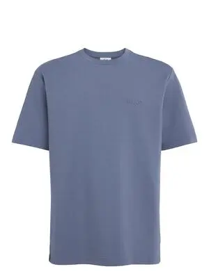 NN.07 Relaxed Logo Nat T-shirt - Blue