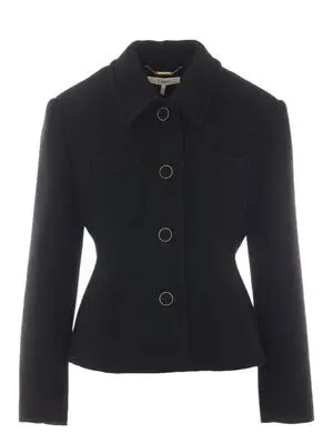 Chloé Boxy Textured Jacket - Black