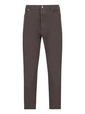 Brunello Cucinelli Brunello Cucinelli Regular-Fit Five-Pocket Pants Dark Brown
