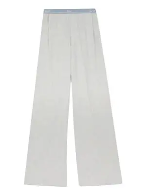 Kenzo Signature Elasticated Cotton Pants - Light Gray