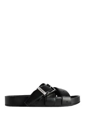 Balenciaga Belt Mule Sandals - Black