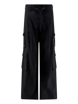 Dolce & Gabbana Faille Wide Leg Cargo Trousers - Multicolor