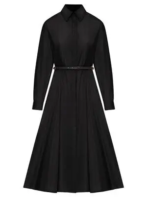 Max Mara Cotton Shirt Dress - Black