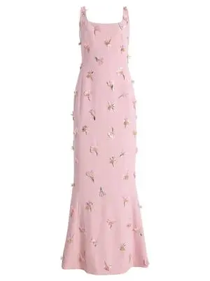 Simkhai Briella Embellished Crepe Gown - Pink