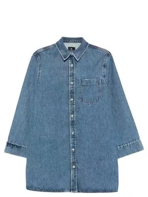 ANINE BING Mary Denim Mini Dress - Blue