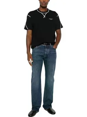 Givenchy Faded Wash Raw-cut Jeans - Blue