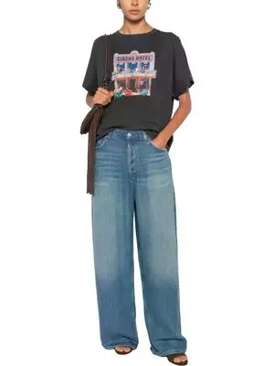 AGOLDE Flyweight Baggy-fit Faded Denim Jeans - Blue