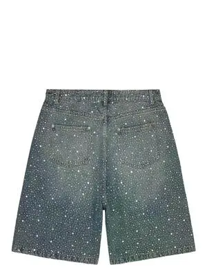 VALE FOREVER Crystal-embellished Shorts - Blue