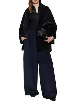 Max Mara Rebus Double-breasted Coat - Black