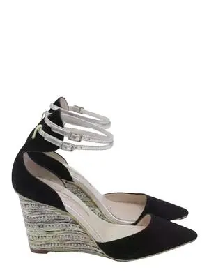 SOPHIA WEBSTER Lexi Beaded Wedge Pumps - Black