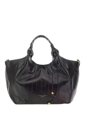 GIANNI CHIARINI Dua Leather Tote Bag - Black