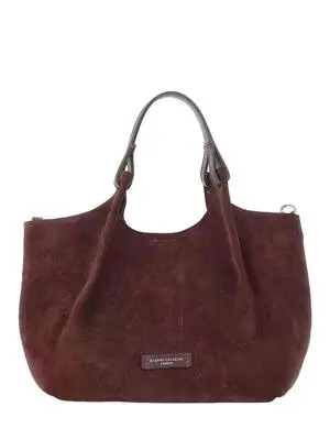 GIANNI CHIARINI Dua Suede Tote Bag - Red