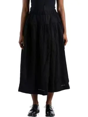 CASEY CASEY Gathered Midi Skirt - Black
