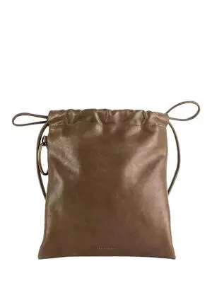 BEA MOMBAERS Large Drawstring Handbag - Brown