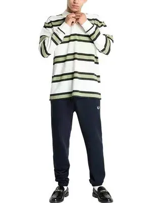 Fred Perry Logo-embroidered Track Pants - Blue