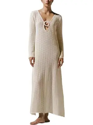 BAOBAB Moon Ring-detail Maxi Dress - Neutrals