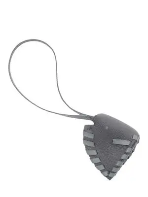 Hermès Cheval Tresse Leather Bag Charm - Black