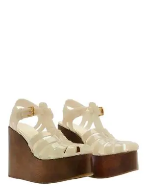 Farm Rio Fisherman Wedge Pumps - Neutrals
