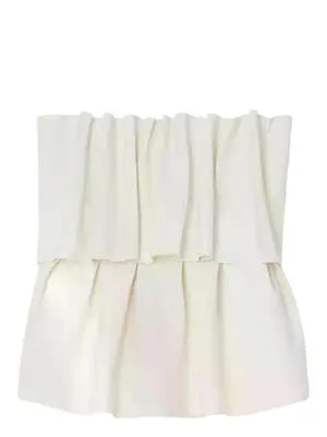 HOUSE OF DAGMAR Sculpted Tiered Strapless Top - Neutrals