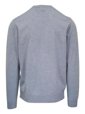 MAURIZIO BALDASSARI Fine-knit Crew-neck Sweater - Blue