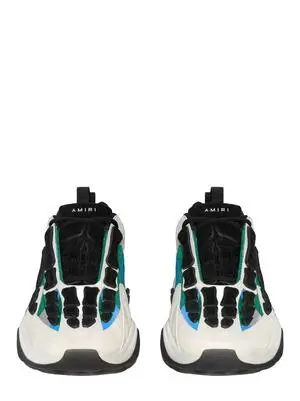 Amiri Bone Runner Panelled Sneakers - Black