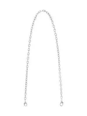Judith Leiber Tone Polished Finish Cable-link Chain With Lobster-claw Fastening - Silver