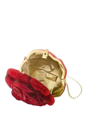 Judith Leiber Rose Clutch Bag - Red