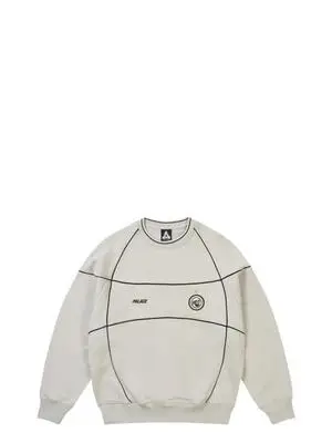 PALACE Pro Team Piped Crew - Concrete Grey