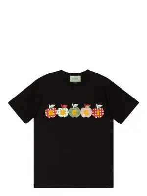 Gucci Fw21 Apple Short Sleeves Tee - Black