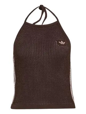 Adidas Crochet Halter Top - Brown