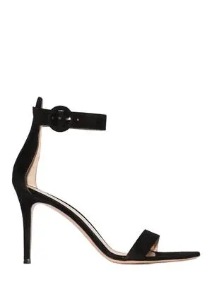 GIANVITO ROSSI Portofino Ankle-strap Sandals - Black