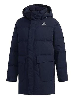 ADIDAS Adidas Down Feather Hooded Mid-Length Jacket