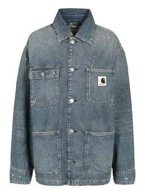 Carhartt Long-sleeved Denim Chore Jacket - Blue