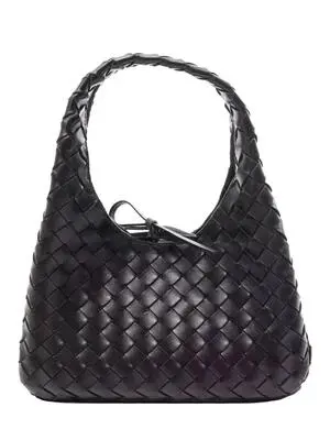 Bottega Veneta Small Campana Handbag - Black
