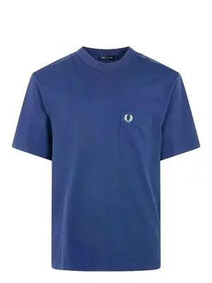 Fred Perry Cotton T-shirt - Blue
