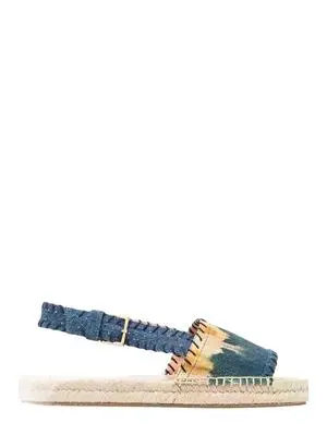 Alberta Ferretti Open-toe Espadrille Sandals - Blue