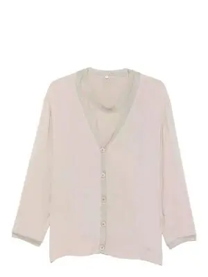 Giorgio Armani V-neck Button-up Jacket And Blouse - Neutrals