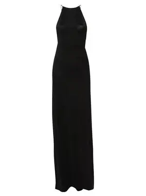COPERNI Coperni Black Stretch-Jersey Halterneck Maxi Dress