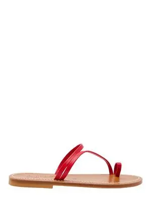 K.JACQUES Actium Leather Sandals - Red