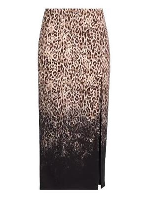 Just Cavalli Leopard Print Midi Skirt - Sand