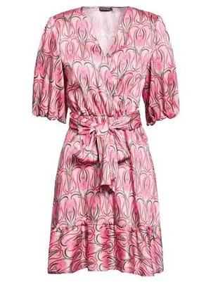 LIU JO LIU •JO Polyester Mini Dress With Floral Print And Belt