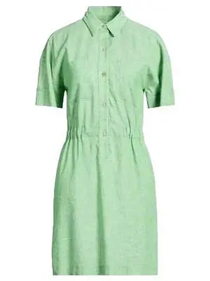 COMPAGNIA ITALIANA Mini Dress Linen & Cotton - Green