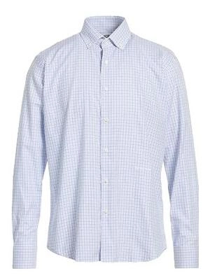 Iceberg Man Shirt Light Blue Size 15 ¾ Cotton Light Blue
