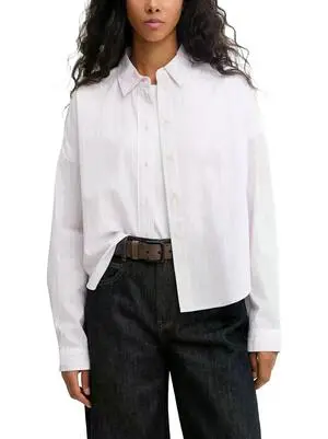 Marc O'polo Vertical Stripe Long Sleeve Shirt - Pink